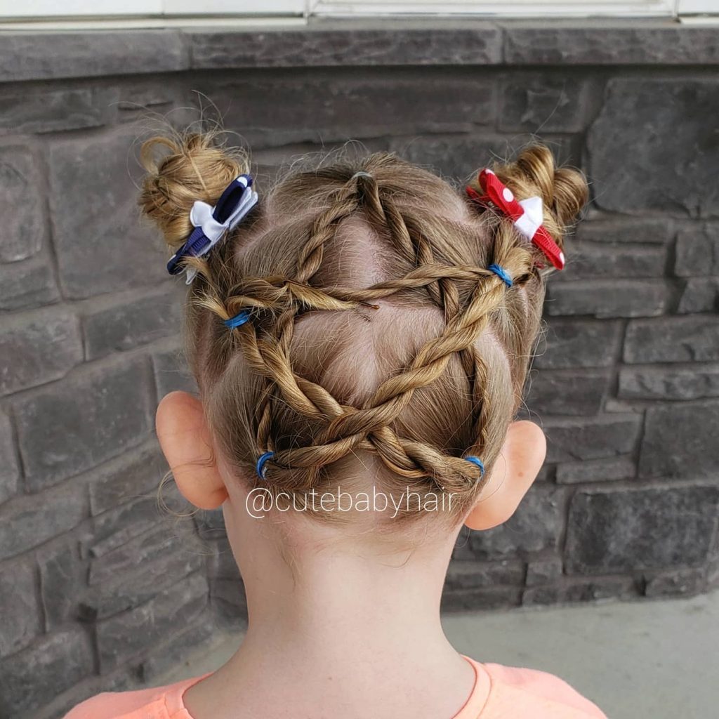 22 Festive 4th of July Hairstyle Ideas for Kids in 2024: Cute Braids ...
